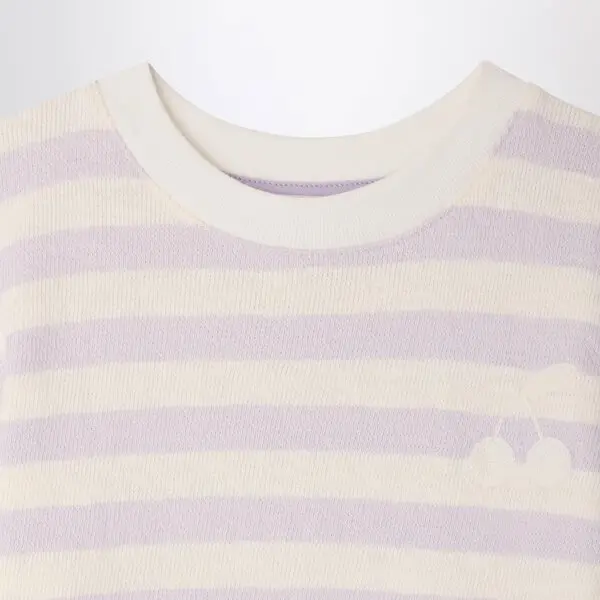 Bonpoint Striped Cotton T-shirt - Purple