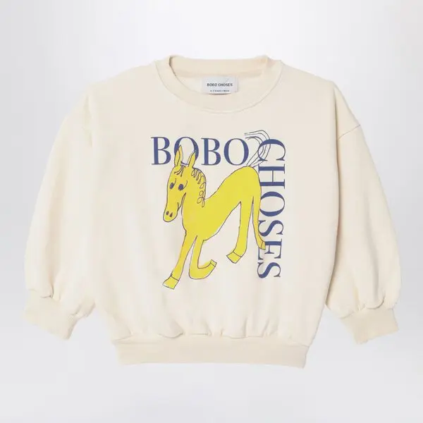 BOBO CHOSES Wonder Horse Sweatshirt - White