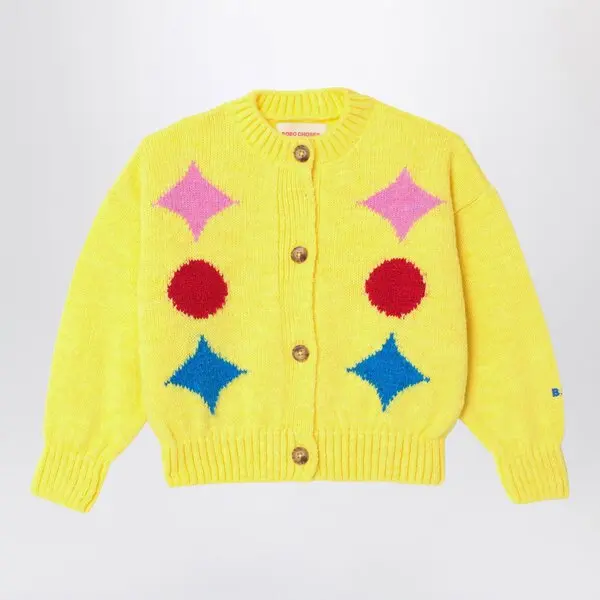 BOBO CHOSES Cardigan With Inlay - Yellow