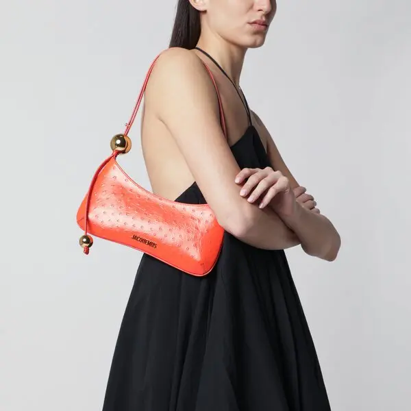 Jacquemus Le Bisou Perle Embossed Tote - Red