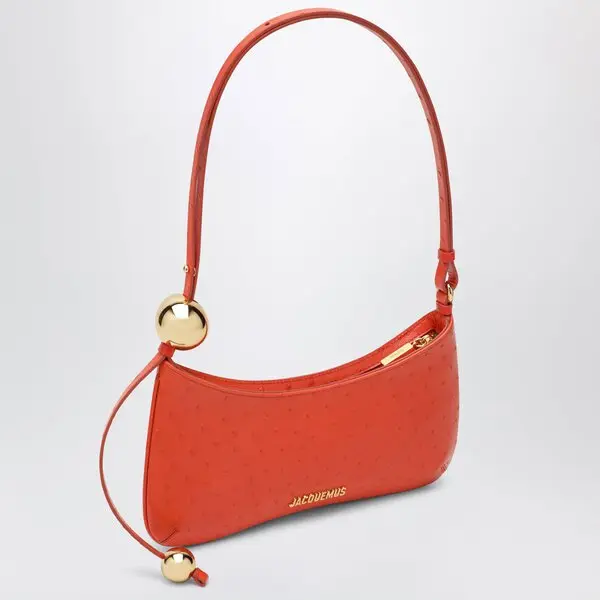 Jacquemus Le Bisou Perle Embossed Tote - Red