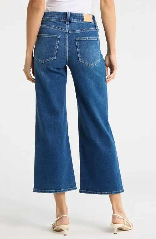 Paige Anessa Pocket Wide-leg Jeans - Crosswind