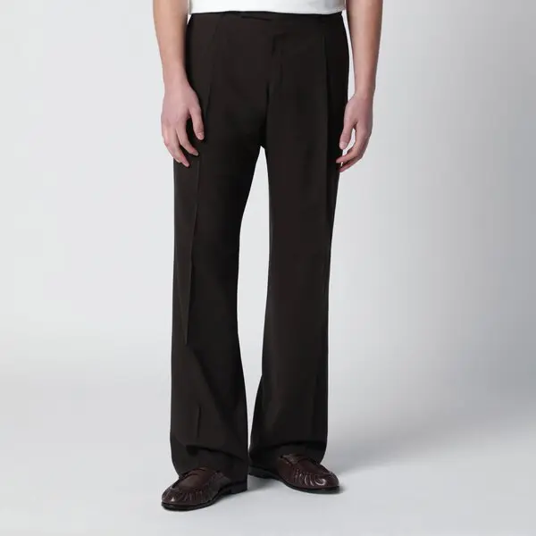 PT TORINO Virgin Wool Trousers - Brown