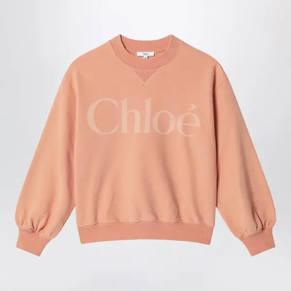 Chloé Sweatshirt With Logo - Orange
