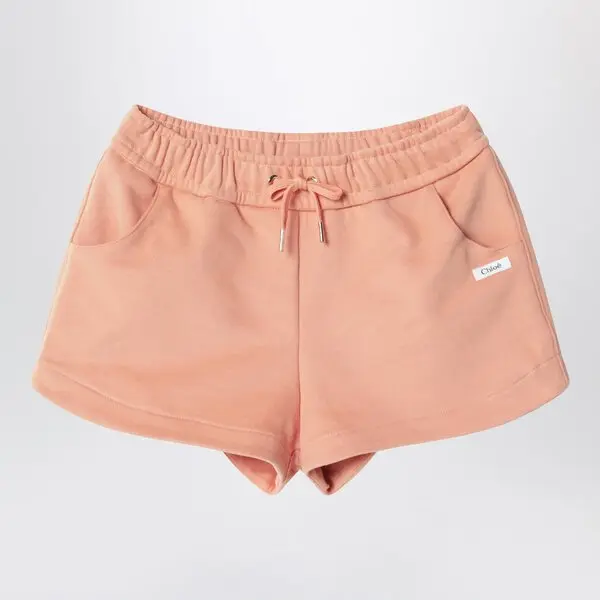 Chloé Cotton Shorts - Orange