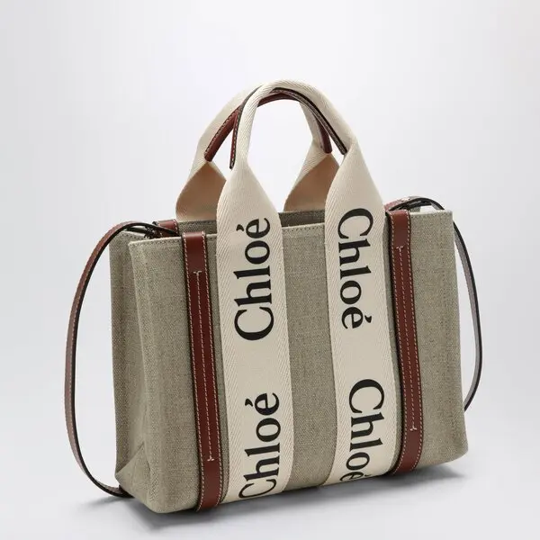 Chloé Woody Small Shopping Bag - White