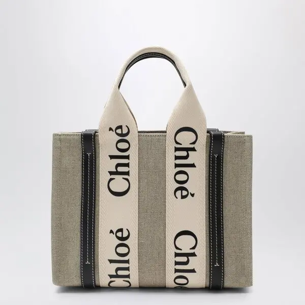 Chloé Woody Small Shopping Bag - Beige