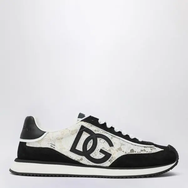 Dolce & Gabbana Leather And Suede Sneakers - White