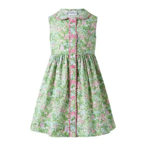 RACHEL RILEY Floral Print Button-front Dress - Green