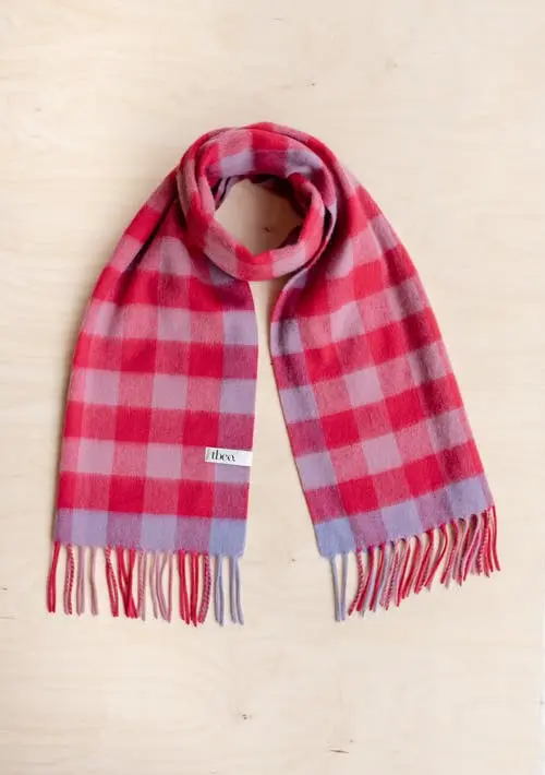 TBCO Lambswool Geomteric Pattern Oversized Scarf