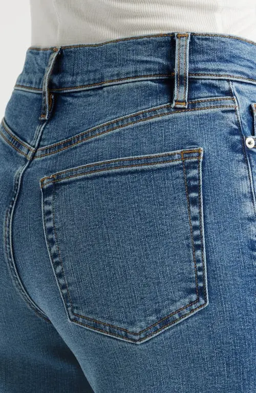 FRAME Le Slim Palazzo Cuffed High-waist Wide-leg Jeans - Canals