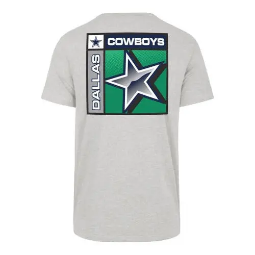 '47 Dallas Cowboys Chrome Plate Franklin T-shirt - Heather Gray