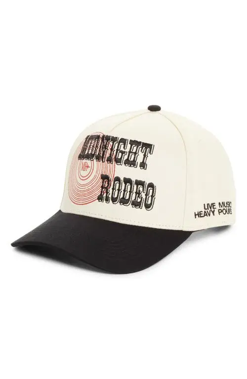 MIDNIGHT RODEO Whiskey Snapback Baseball Cap - Antique White