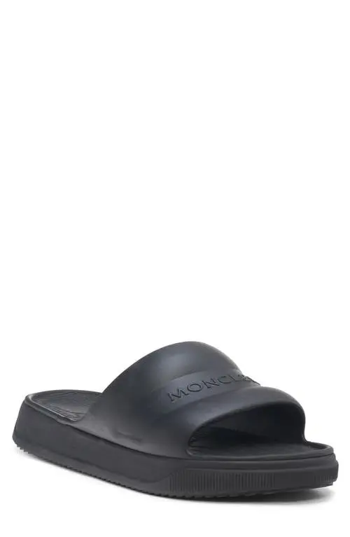 Moncler Logo Slide Sandal - Black