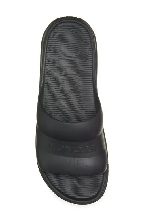 Moncler Logo Slide Sandal - Black