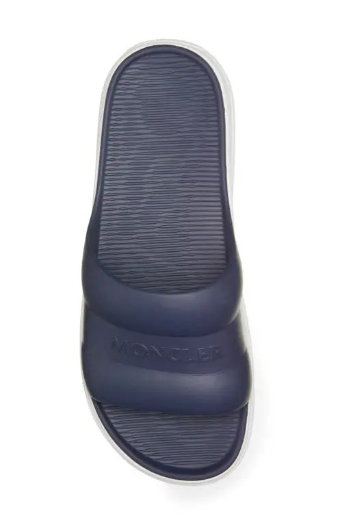 Moncler Logo Slide Sandal - Blue