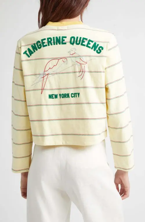 BODE Summertime Stripe Cotton Cardigan