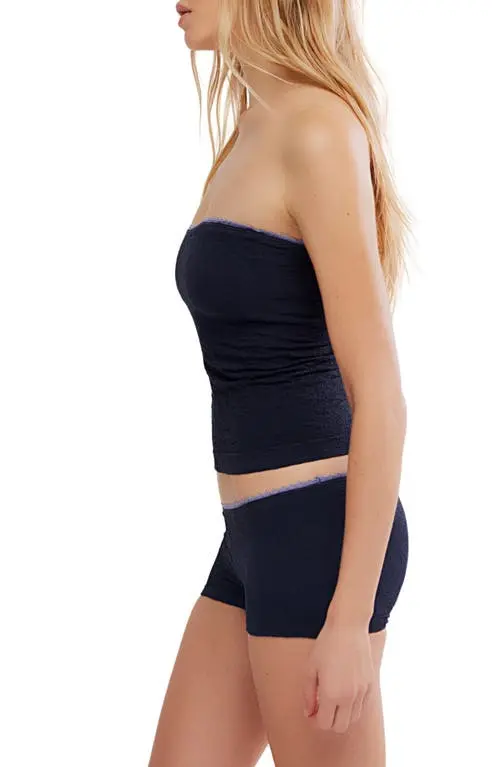Free People Jacquard Tube Top - Black Combo