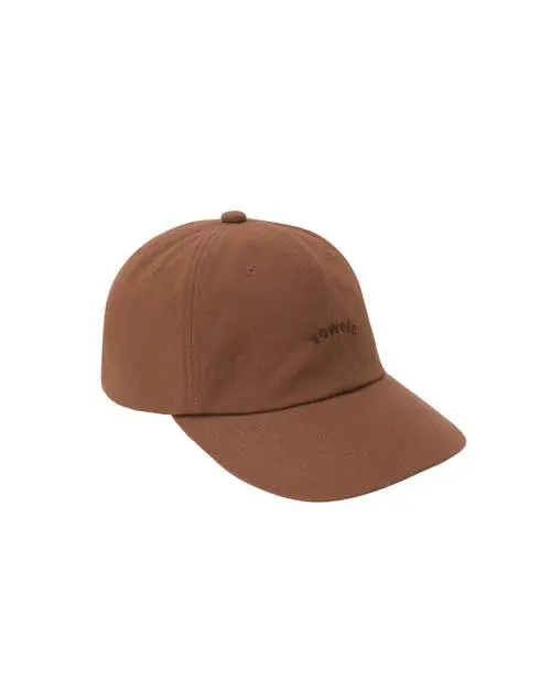 VOWELS Cotton Twill Cap With Logo - Brick
