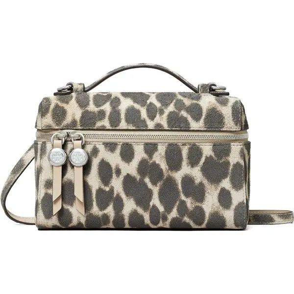 Tory Burch Romy Suede Slim Top Handle Bag - Cheetah Spots