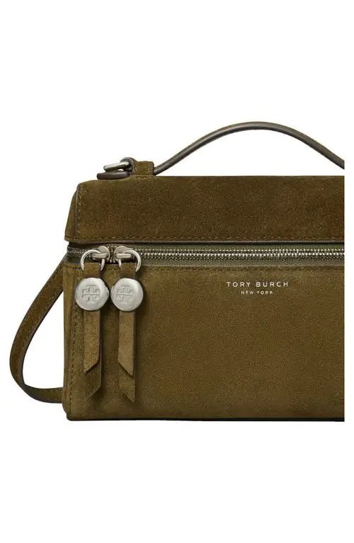 Tory Burch Suede Top Handle Bag - Leccio