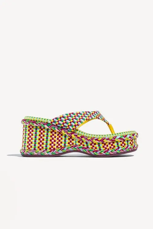 AMAMBAIH Ramona Wedge Sandals - Caribe