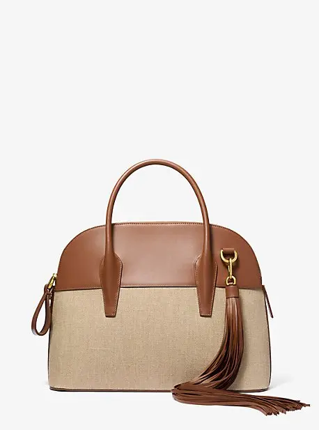 Michael Kors Kaitlin Large Satchel - Brown