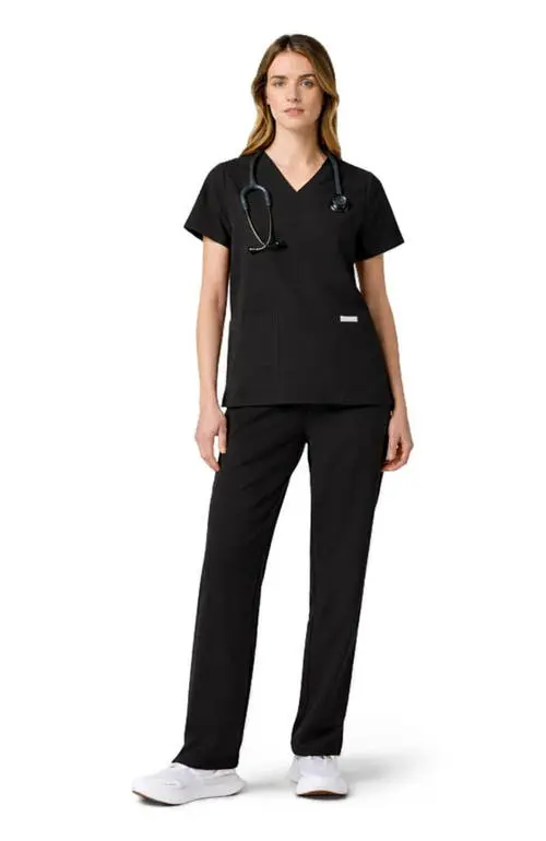 JAANUU Ultralast Essential Performance 6-pocket Scrub Set - Black