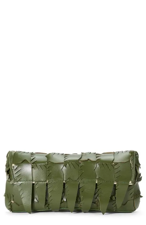 Staud Leather Clutch - Leaf