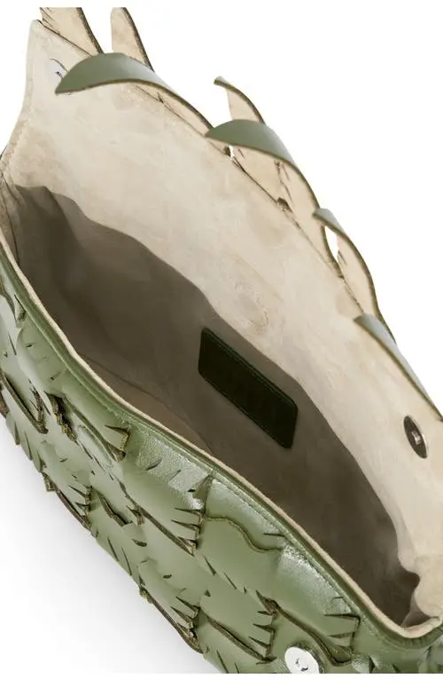 Staud Leather Clutch - Leaf