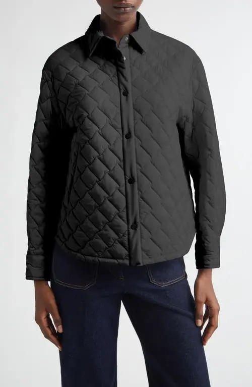 Herno Ecoage Quilted Shirt Jacket - Black