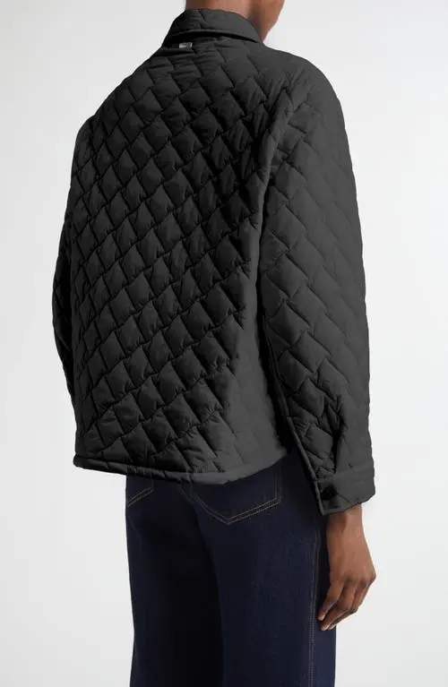 Herno Ecoage Quilted Shirt Jacket - Black