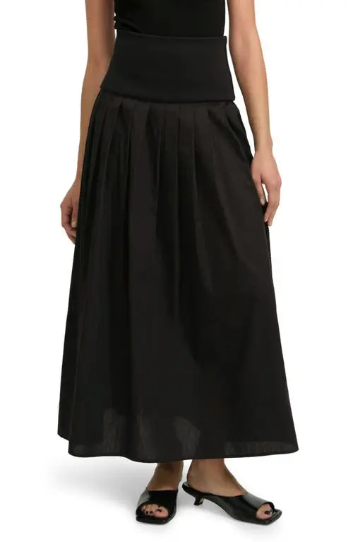 MARCELLA Kenmare Pleated Maxi Skirt - Black