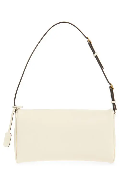 Valentino Garavani Small Devain Leather Shoulder Bag - White
