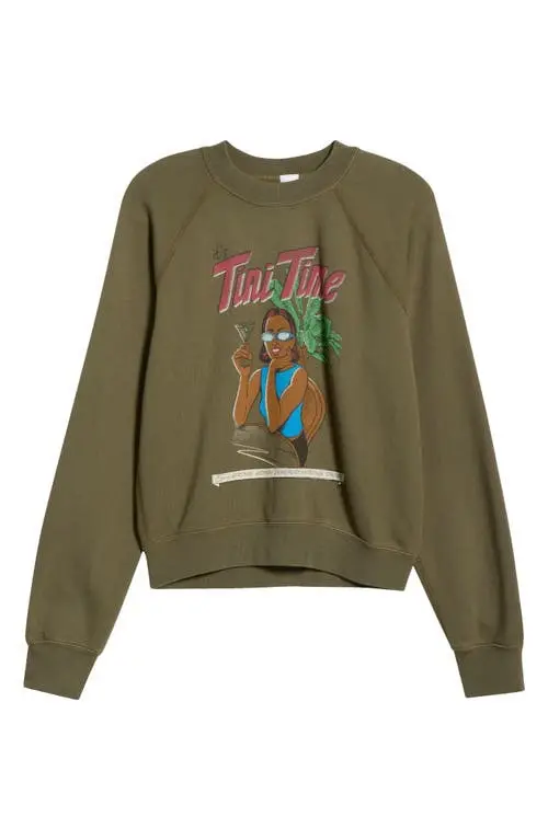 RE/DONE Classic Tini Time Crewneck Sweatshirt