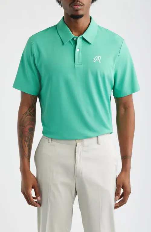 MALBON Fairway Polo - Marine Green