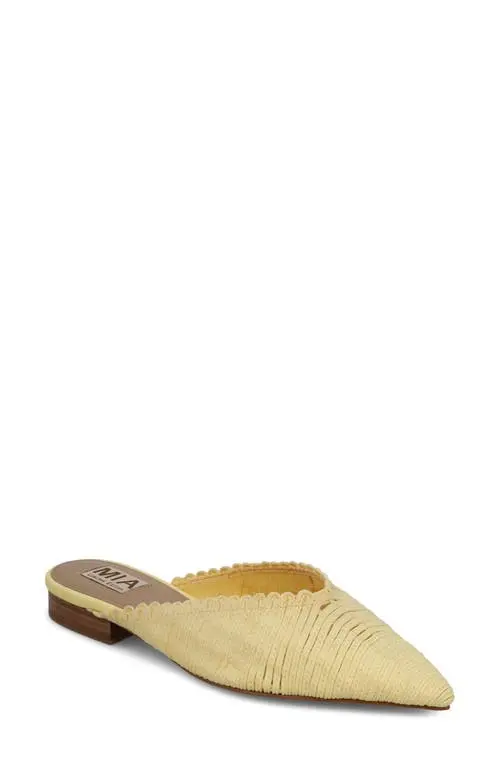 Mia Abia Pointed Toe Mule - Butter