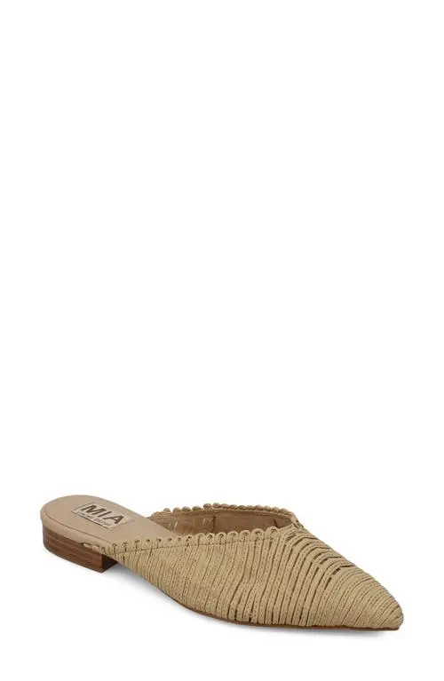Mia Abia Pointed Toe Mule - Natural