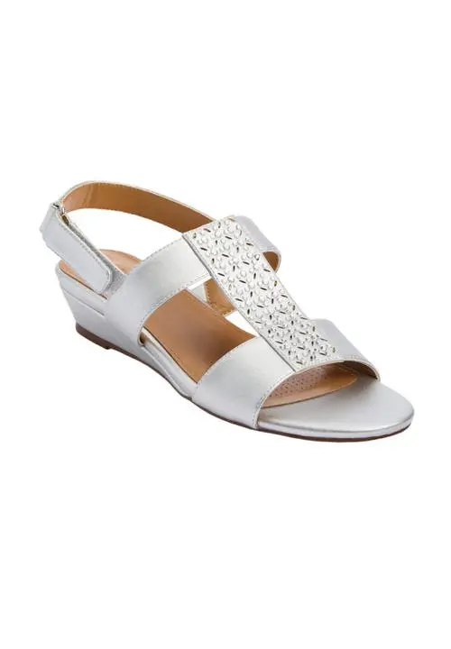 COMFORTVIEW Lila Sandal - Silver