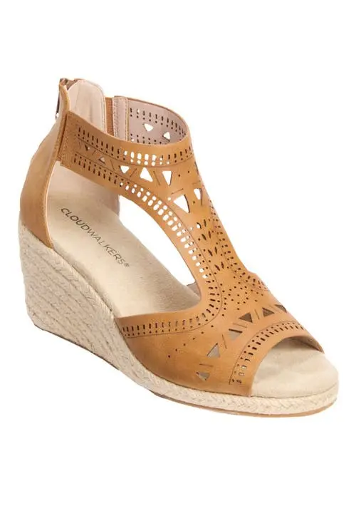 COMFORTVIEW The Honey Wedge Sandal - Tan