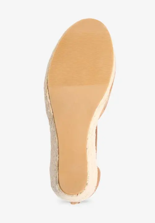 COMFORTVIEW The Honey Wedge Sandal - Tan