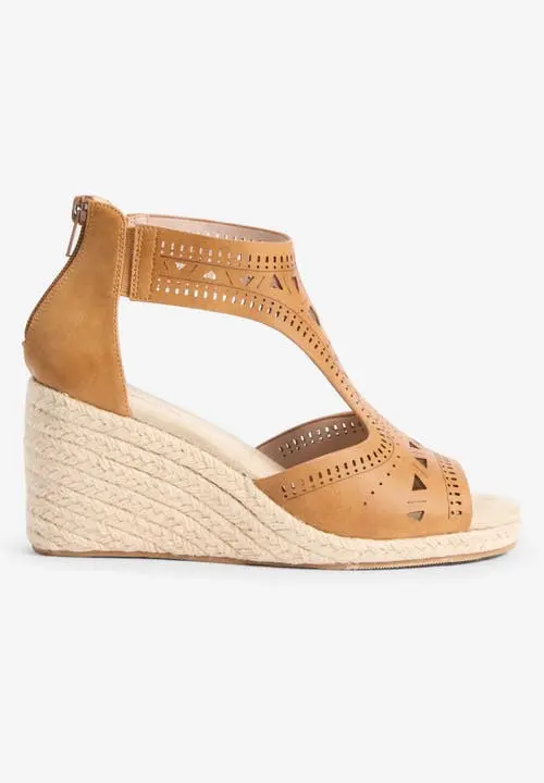 COMFORTVIEW The Honey Wedge Sandal - Tan