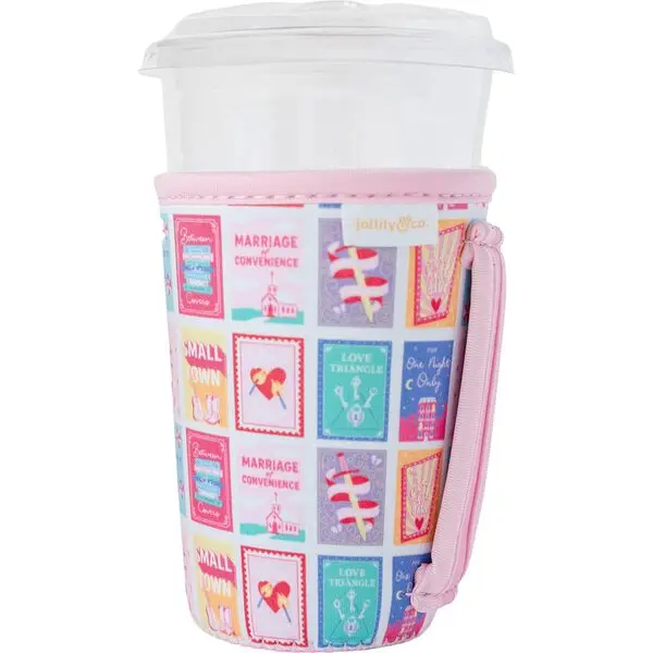 JOLLITY & CO Rom Com Book Themed Beverage Sleeves - Large