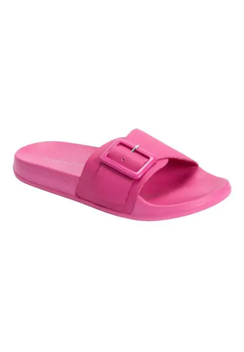 COMFORTVIEW The Eva Slip On Slide Sandal - Raspberry Sorbet