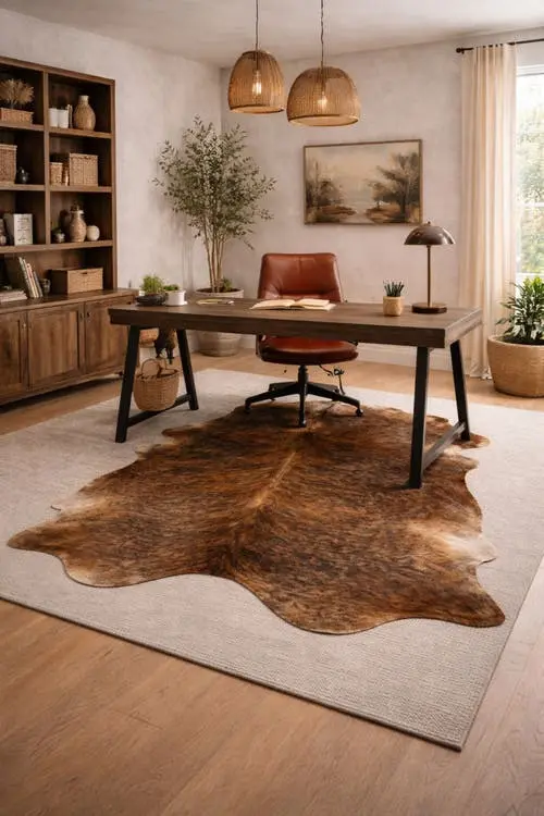 RHACAM Eco Hides Cowhide Rug 8'0" × 6'7"