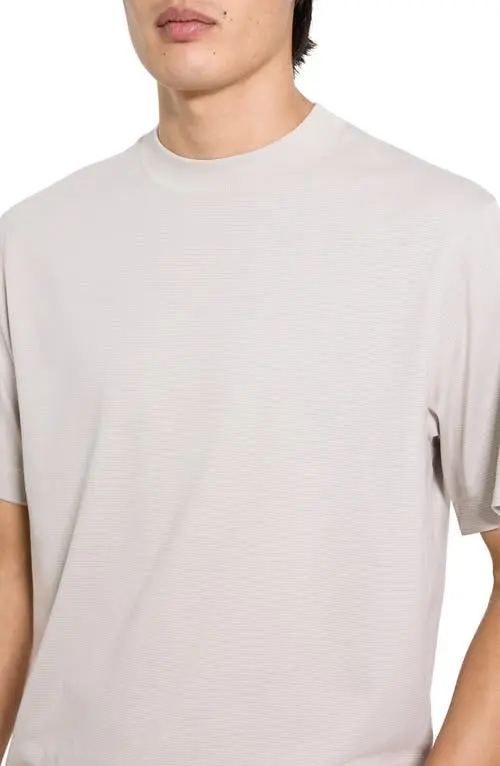 Theory Relaxed Stripe Cotton Blend T-shirt