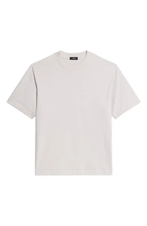 Theory Relaxed Stripe Cotton Blend T-shirt