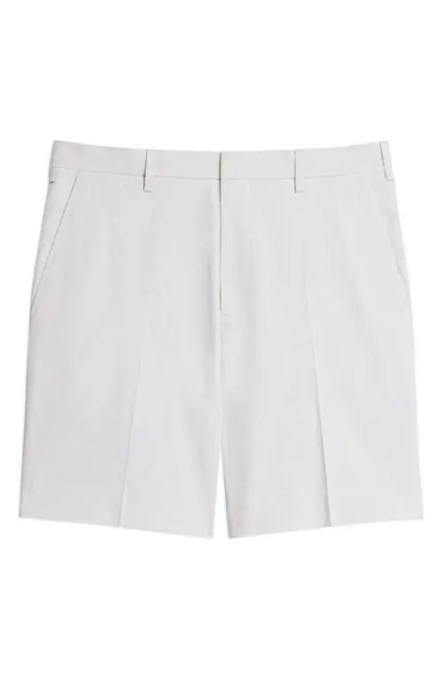 Theory Standard Good Linen Blend Shorts - Silver Cloud