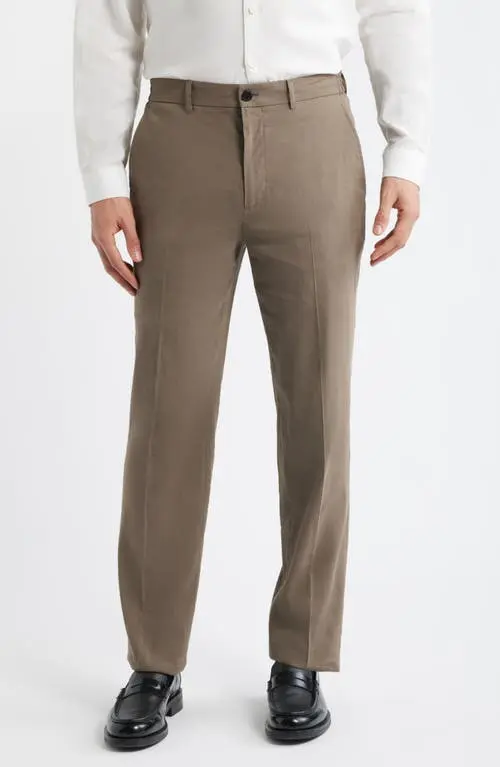 Theory Stretch Linen Blend Pants - Morel