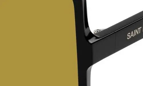 Saint Laurent 68mm Oversized Flat Top Sunglasses - Black